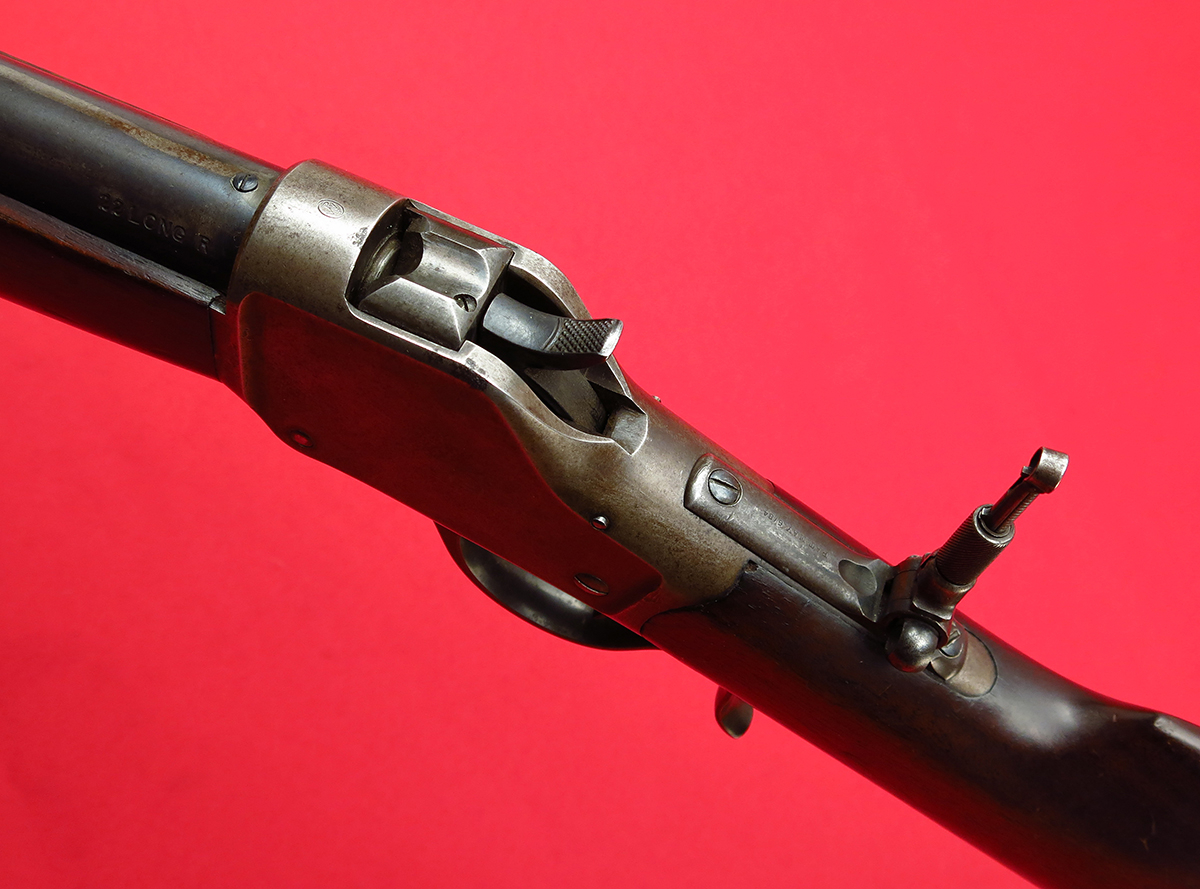 WINCHESTER - ~ MODEL 1885 HIGH WALL MUSKET .22LR...W/ SET TRIGGER ...