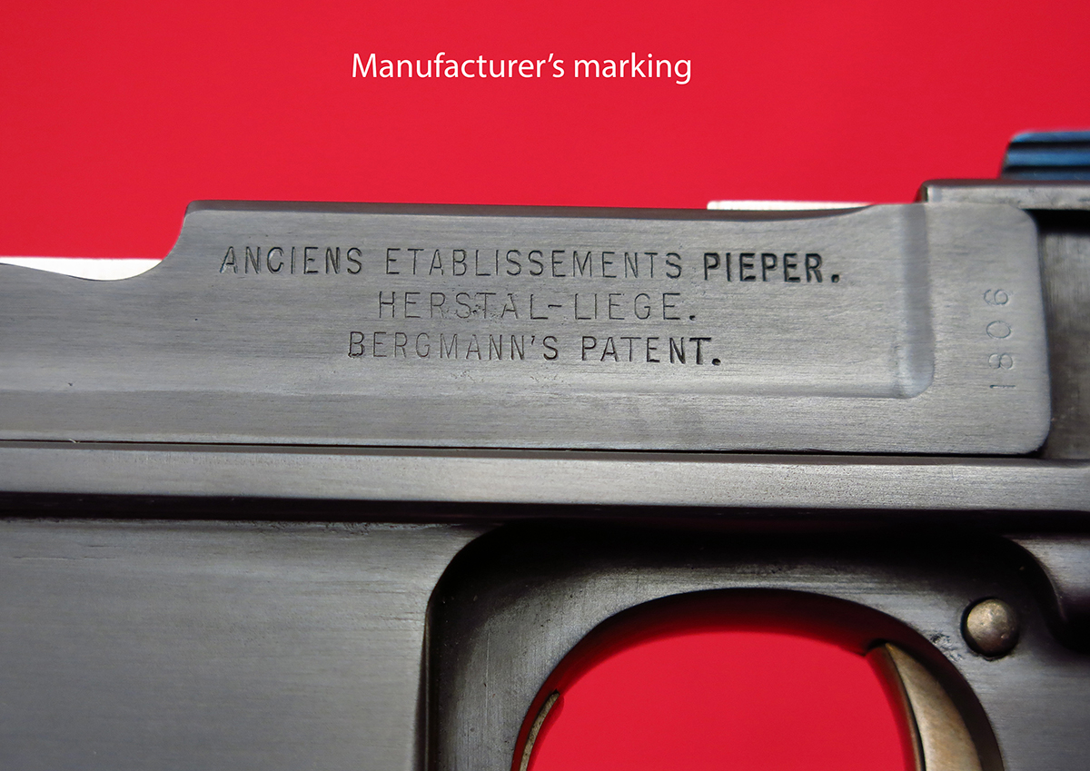 Bergmann Model 1908 Spanish Contract...Scarce Pistol, 1 Of 3000 ...