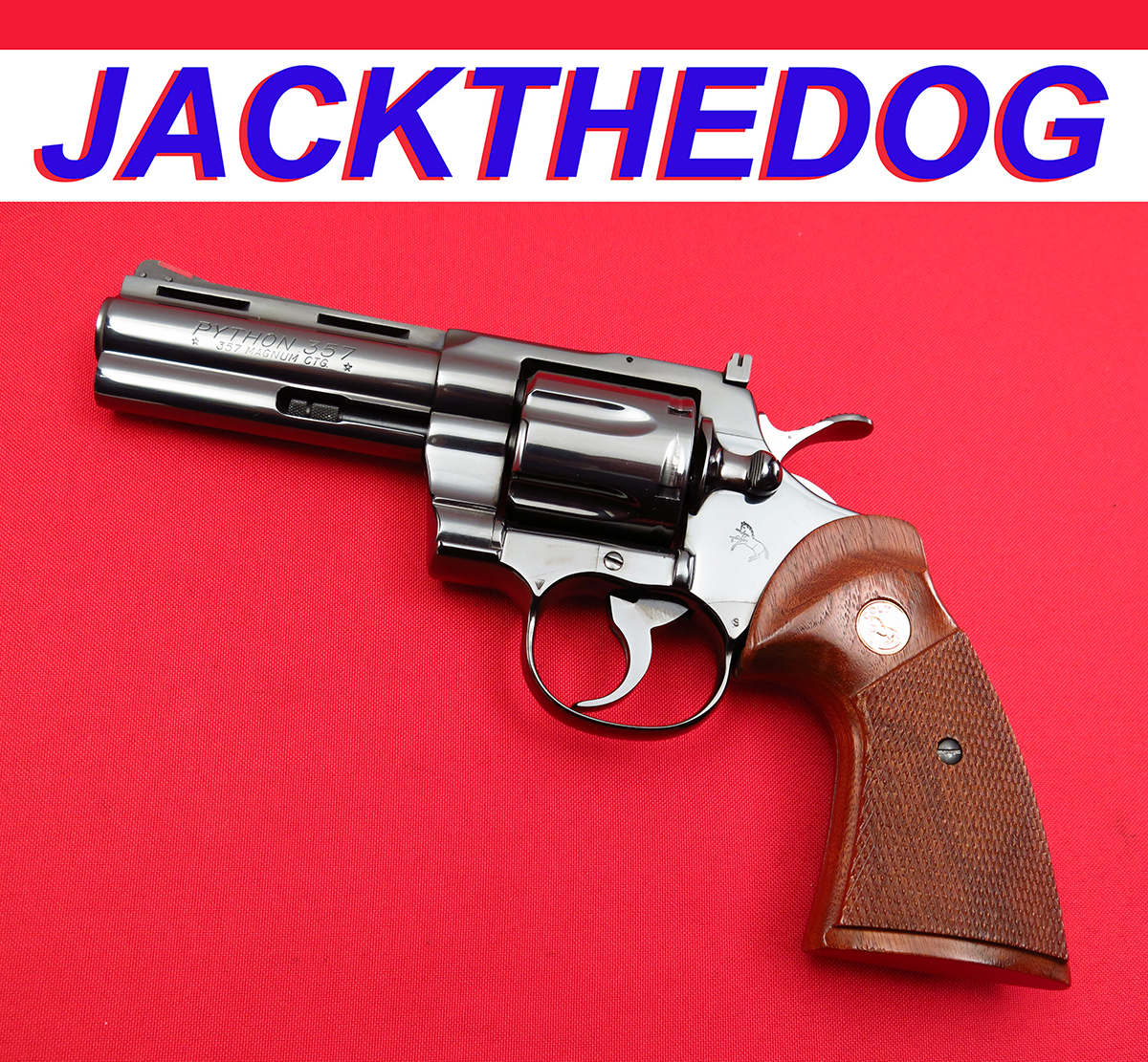 Colt Python .357 Magnum...4-Inch Bbl, Royal Blue...Excellent Condition ...