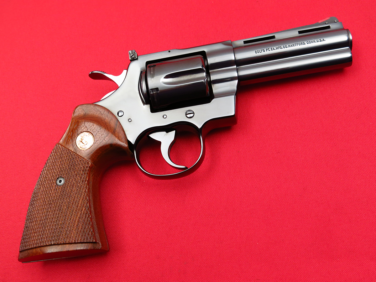 COLT - ~ PYTHON .357 MAGNUM...4-INCH BBL, ROYAL BLUE...EXCELLENT ...