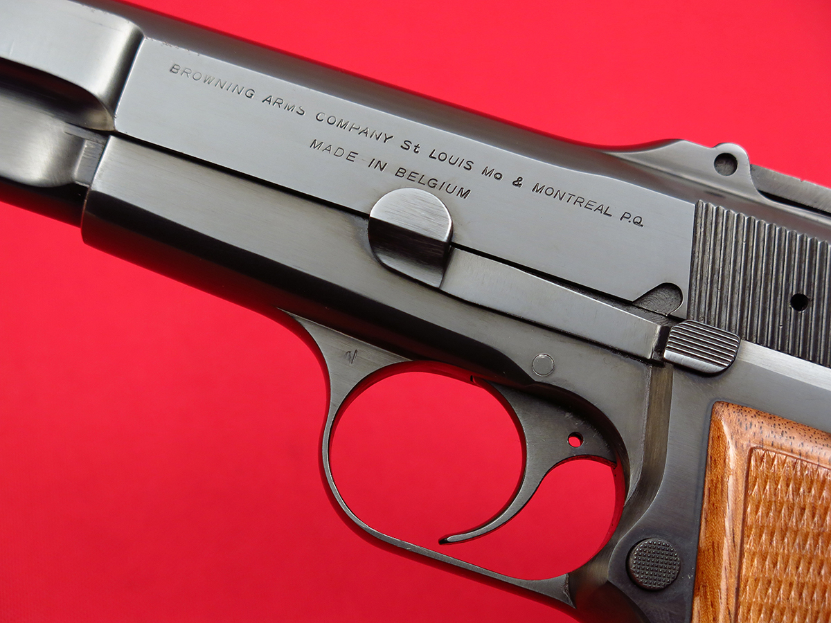 Browning Hi-Power 9mm T-Series...Tangent Sight & Ring Hammer...Nice ...