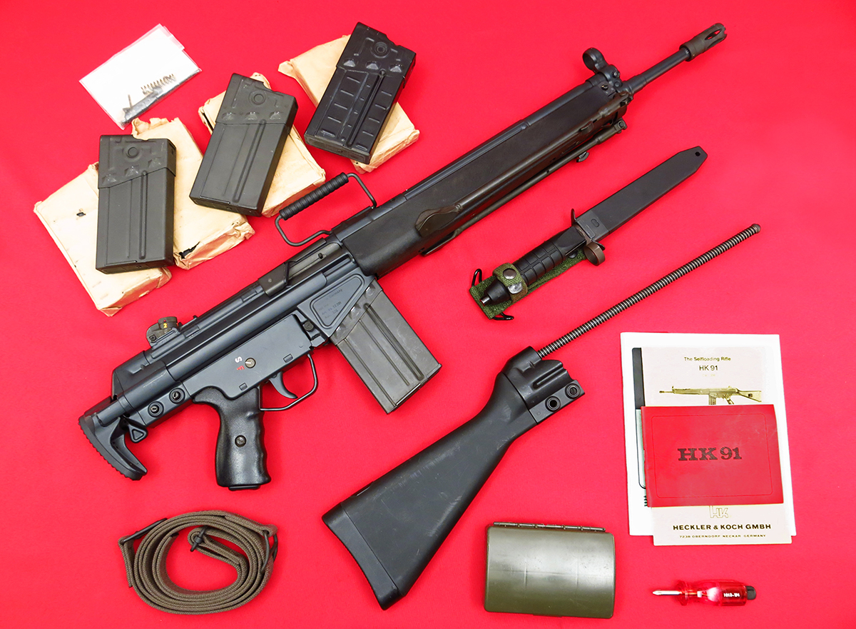 Heckler & Koch Hk91-A3 Pre-Ban W/ Collapsible & Full Stocks, Bipod ...
