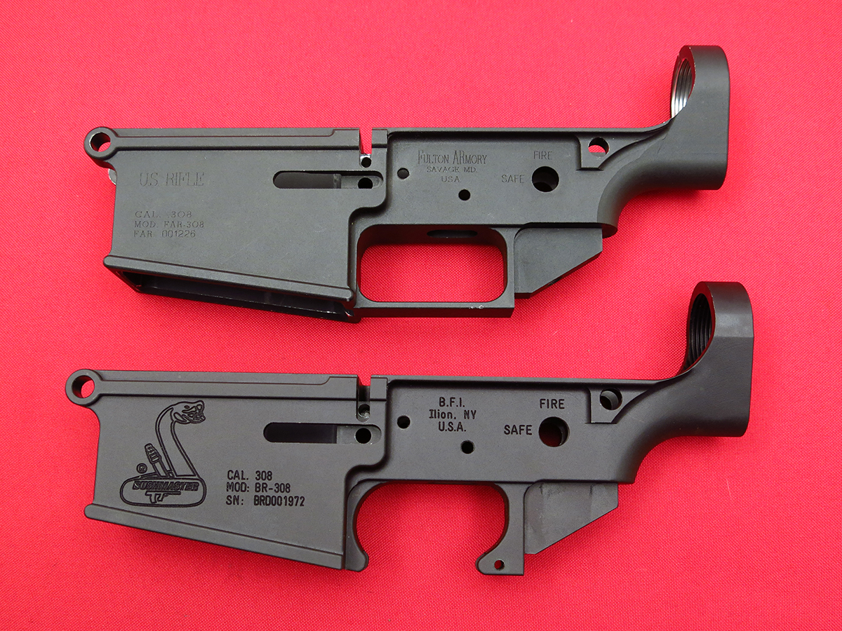Bushmaster Br-308 & Fulton Armory Far-308...Two Stripped Ar-10 Style ...