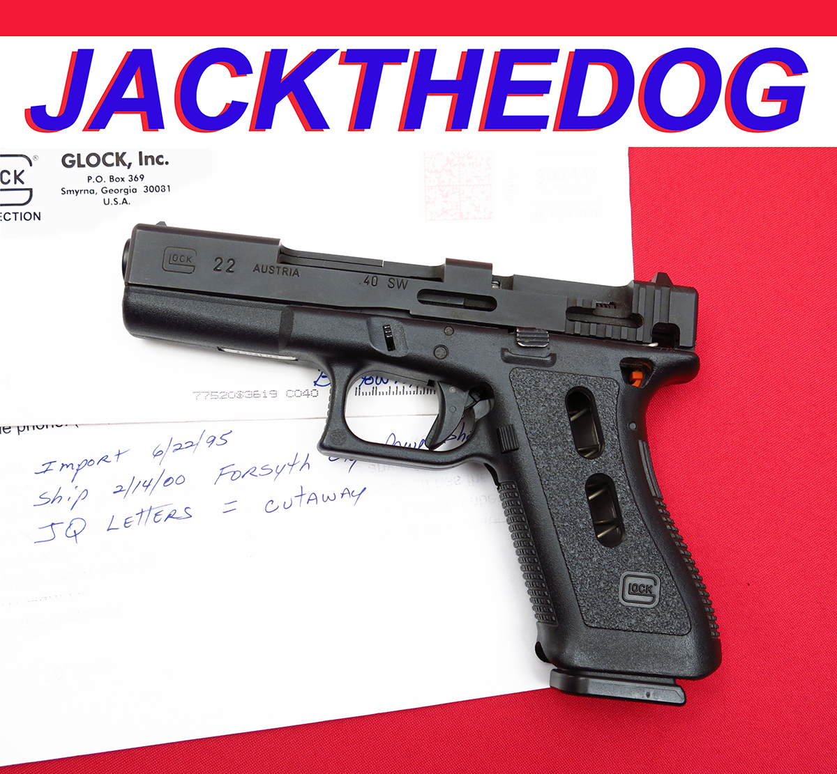 Glock Scarce G22 2nd Generation Factory Cutaway/Armorers Training Aid ...