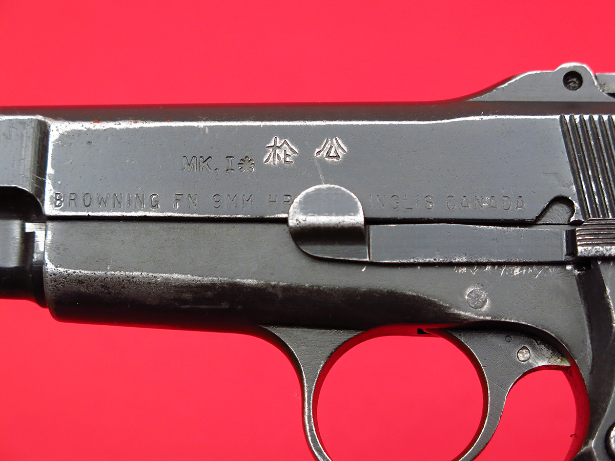 Inglis Ww2 Hi-Power 9mm...Chinese Marked...Matching, Good Bore W ...
