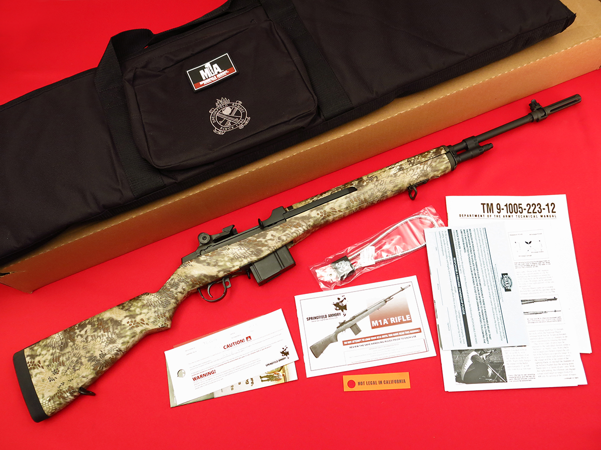 Springfield Armory M1a Highlander .308 W/ Kryptek Camo Composite Stock ...