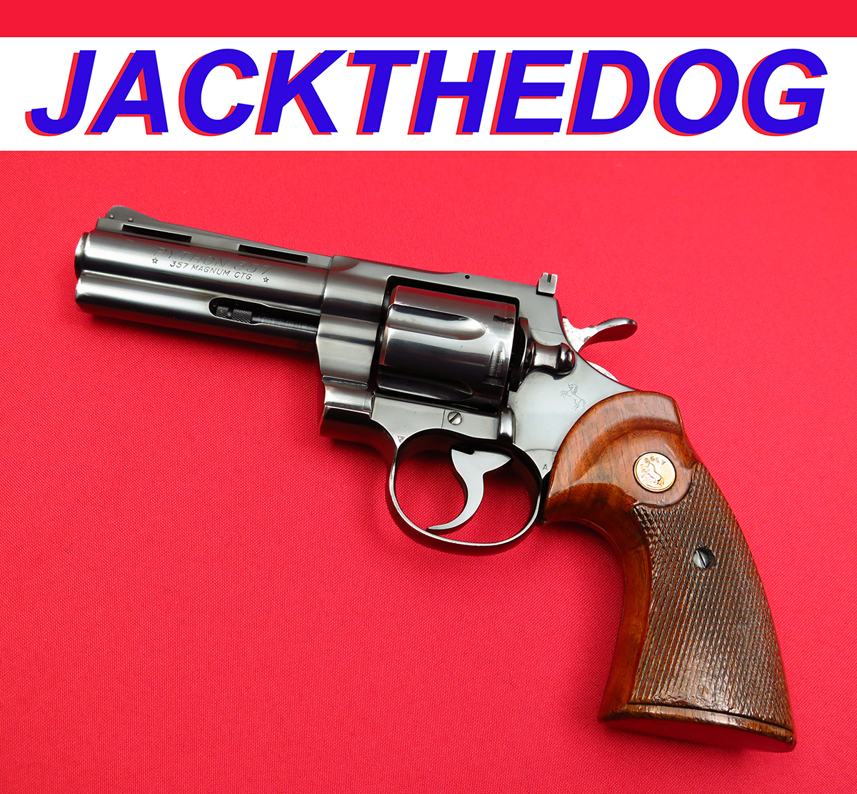 Colt Python .357 Magnum...4-Inch Bbl, Royal Blue Finish...Mfd 1968, C&R ...