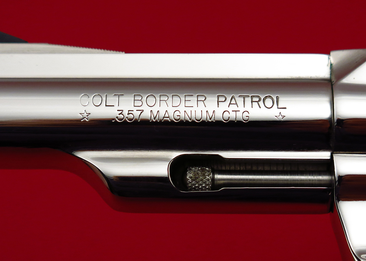 Colt Border Patrol .357...4" Hvy Bbl, Scarce Bright Nickel Finish...Mfd ...