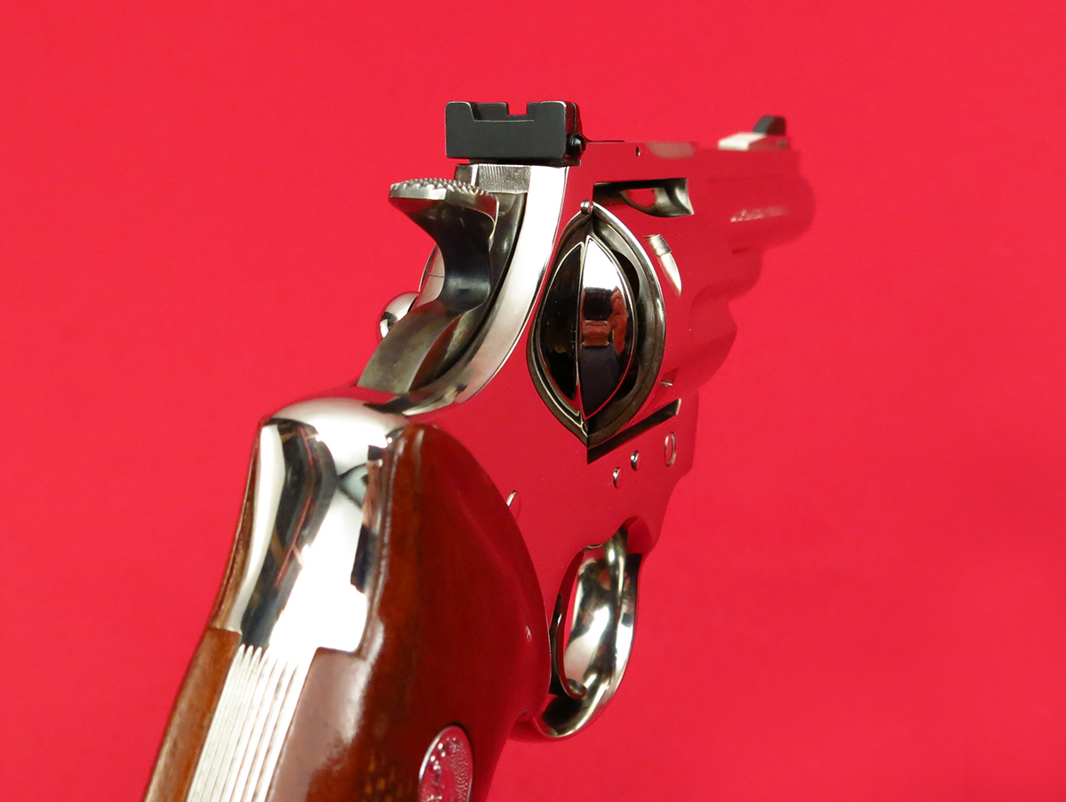 Colt Border Patrol .357...4" Hvy Bbl, Scarce Bright Nickel Finish...Mfd ...