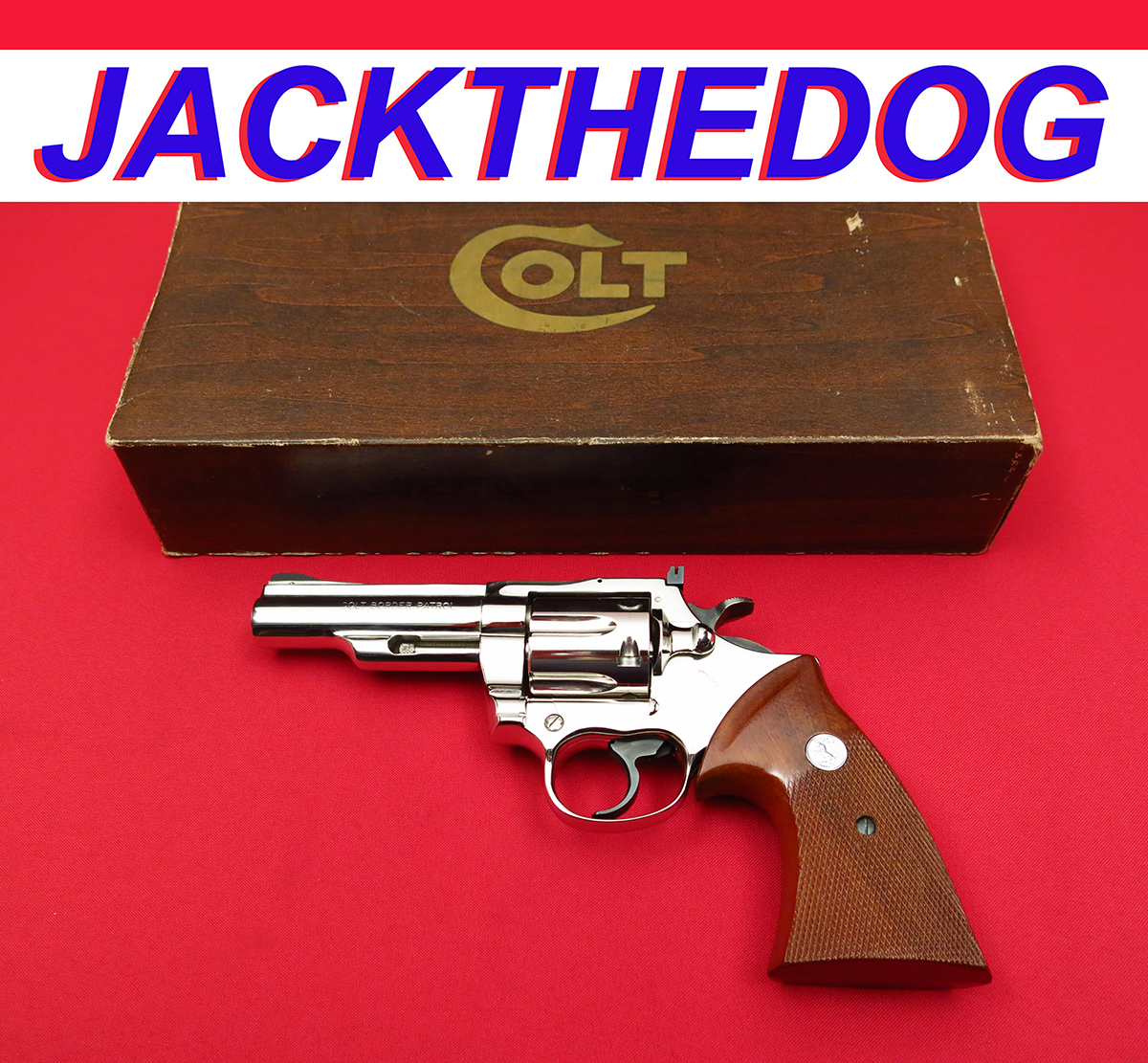 Colt Border Patrol .357...4" Hvy Bbl, Scarce Bright Nickel Finish...Mfd ...