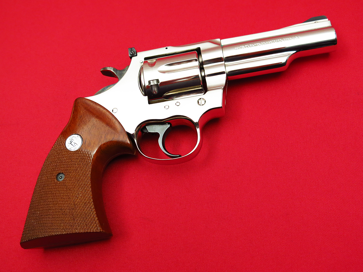 Colt Border Patrol .357...4" Hvy Bbl, Scarce Bright Nickel Finish...Mfd ...