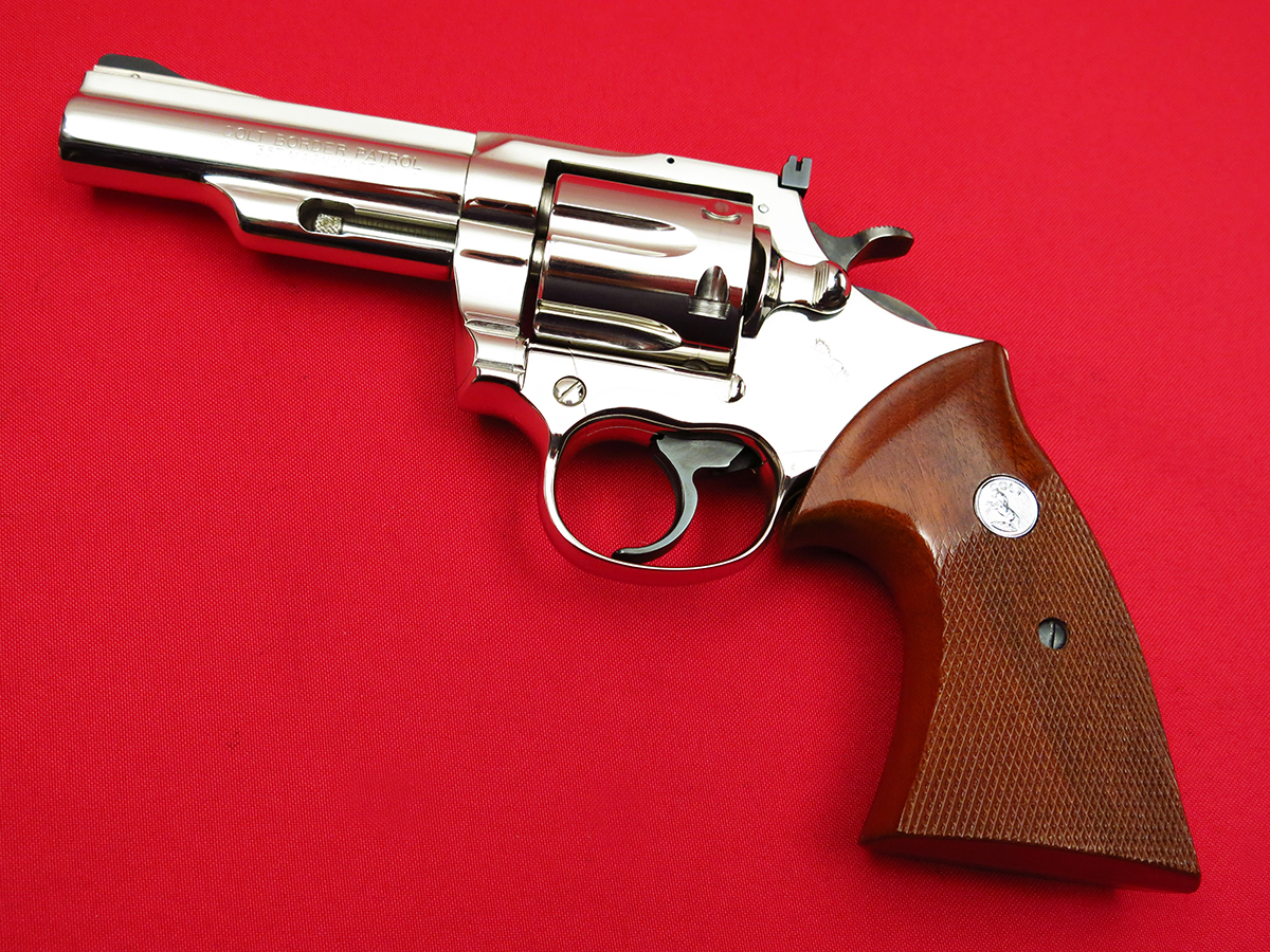 Colt Border Patrol .357...4" Hvy Bbl, Scarce Bright Nickel Finish...Mfd ...