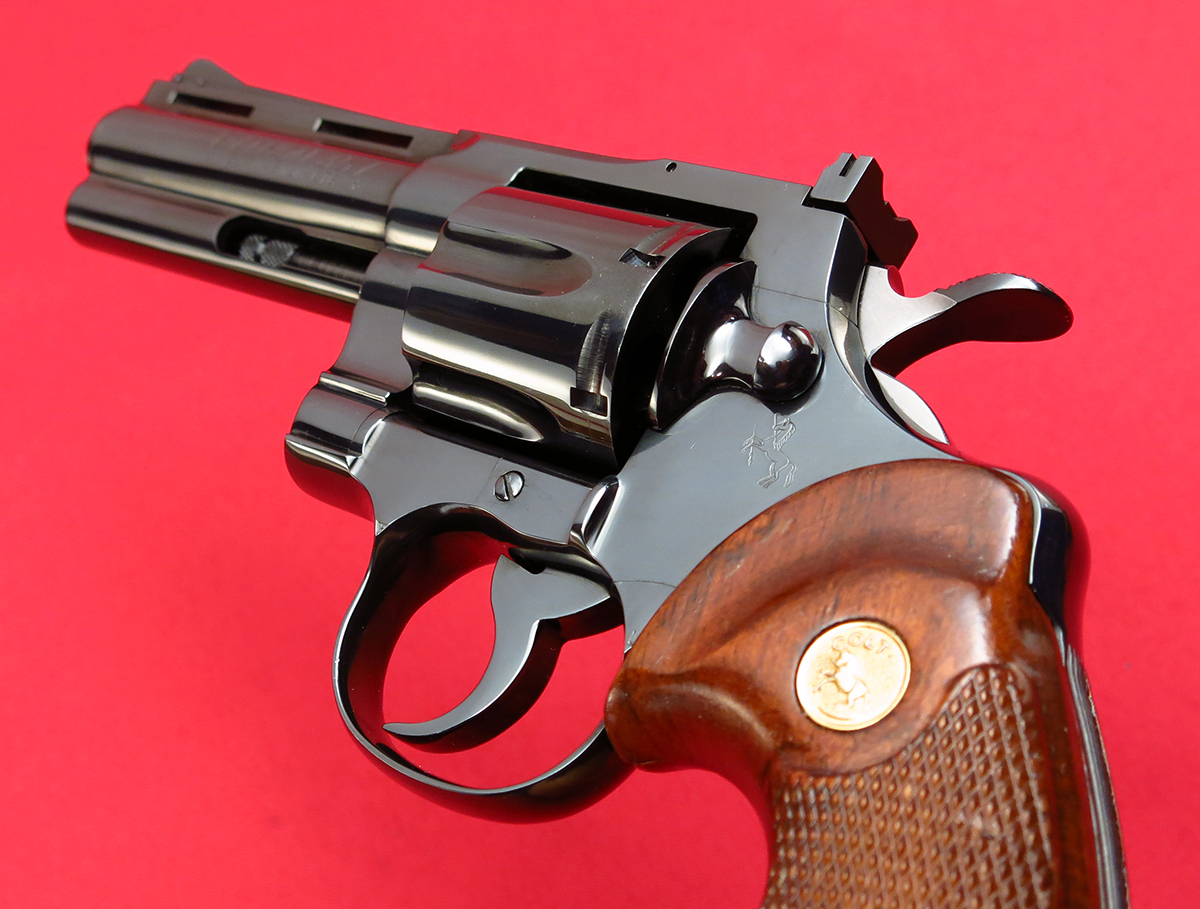 Colt Python .357 Magnum...4" Hollow Lug Bbl, Royal Blue Finish ...