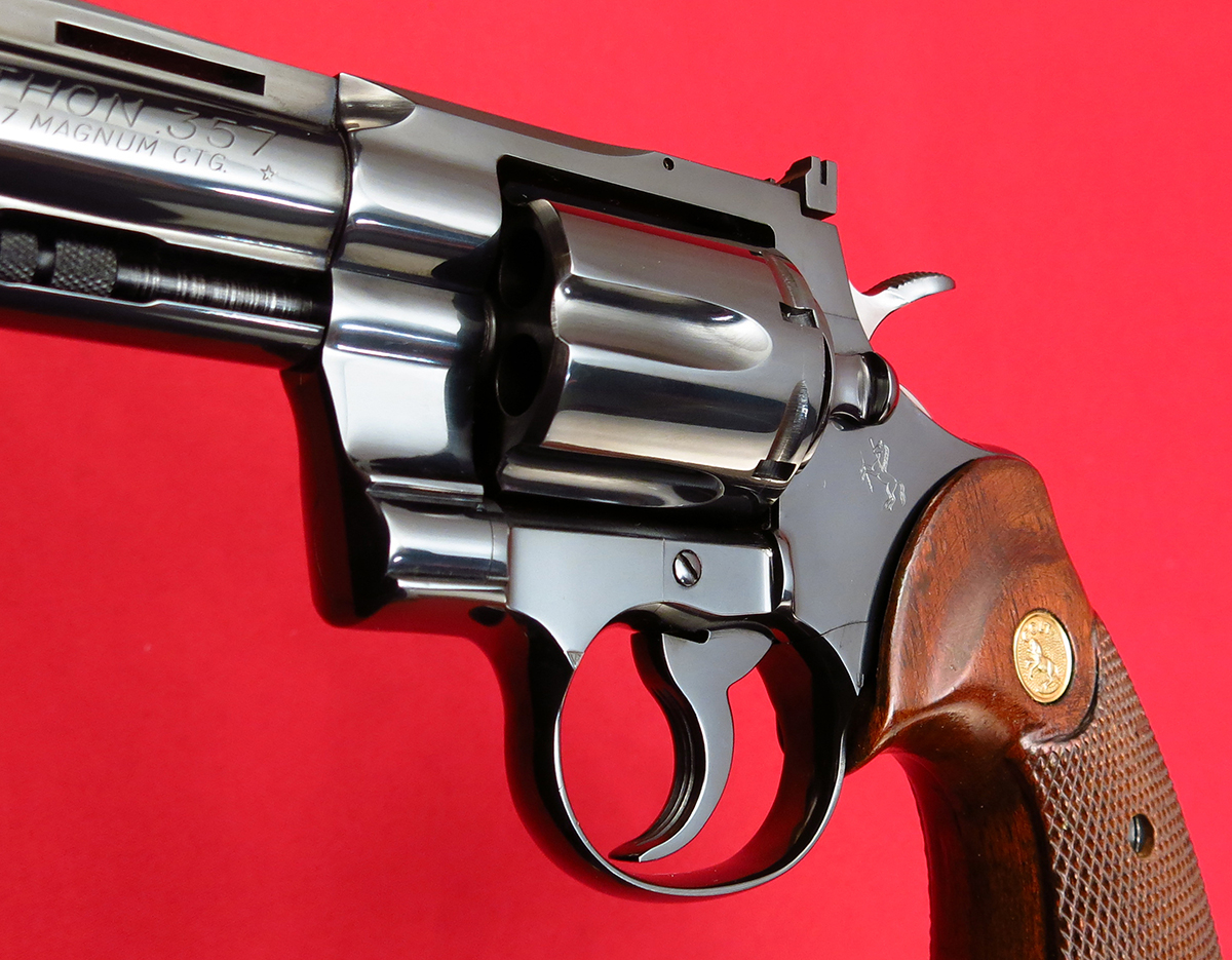 Colt Python .357 Magnum...4" Hollow Lug Bbl, Royal Blue Finish ...