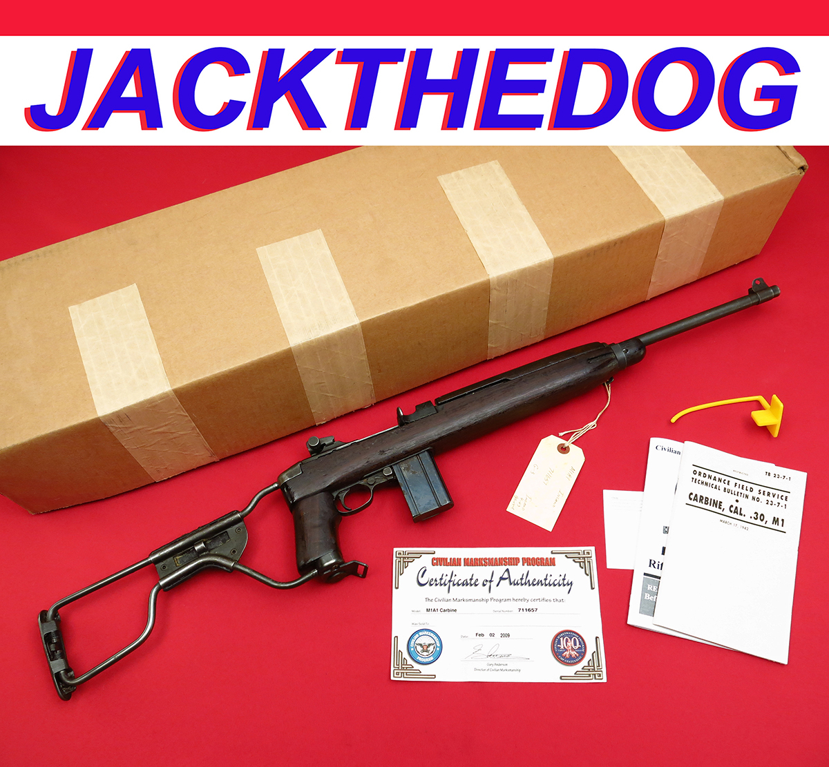 Inland M1a1 Paratrooper Carbine...High Wood Folding Stock...Cmp ...