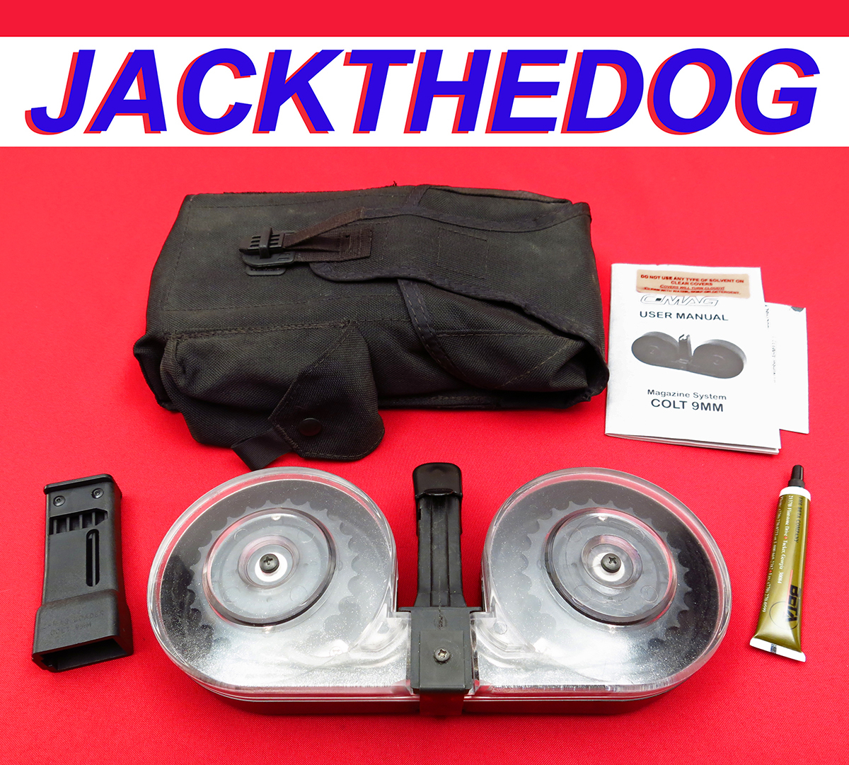 Colt Beta Mag 100-Round Cmag Dual Drum For Ar-15 9mm Carbine...Clear ...