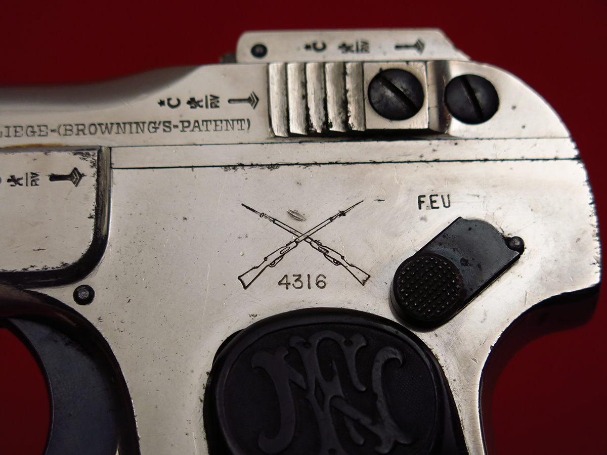 Fn Model 1900 Imperial Russian Contract W/ Original Nickel Finish ...