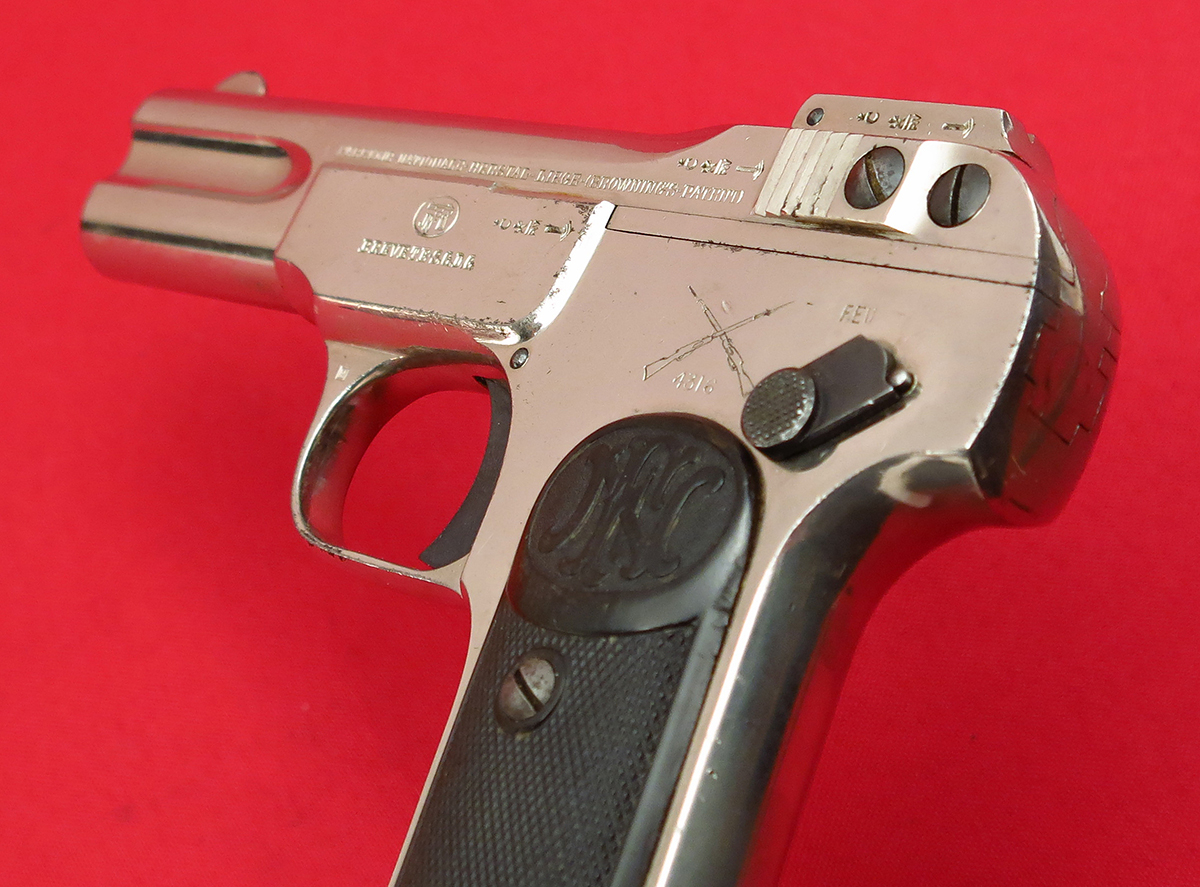 Fn Model 1900 Imperial Russian Contract W/ Original Nickel Finish ...