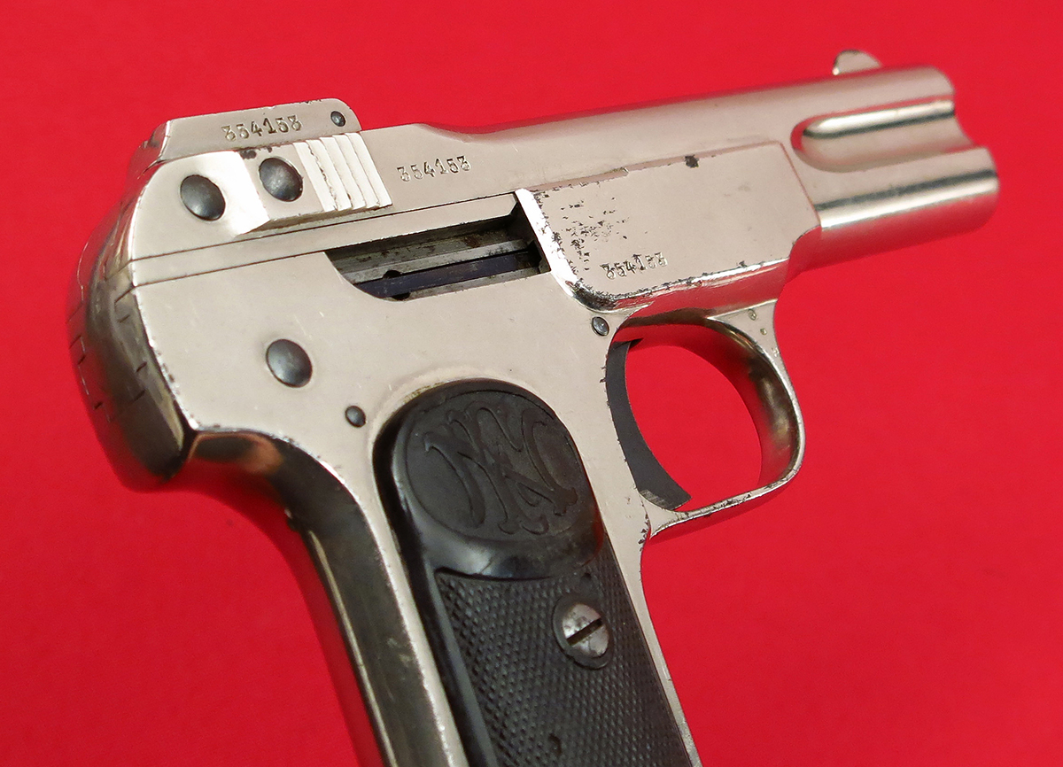 Fn Model 1900 Imperial Russian Contract W/ Original Nickel Finish ...