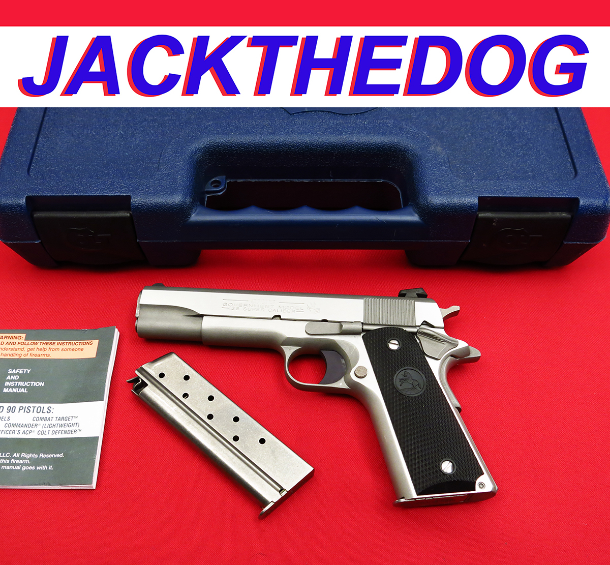 Colt Government Model Series 80...38 Super, Stainless, Model 02091 ...