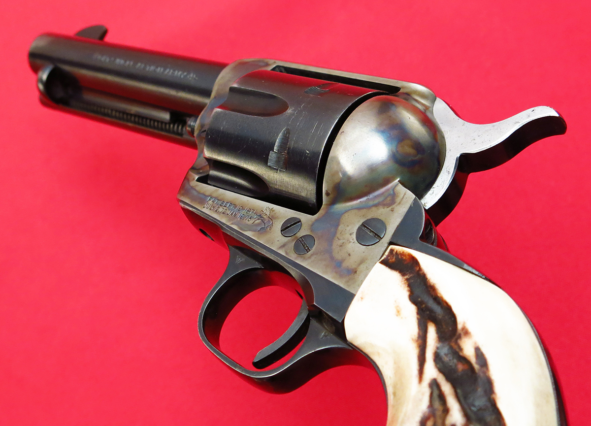 Colt Single Action Army Saa...2nd Generation...4-3/4" Bbl, .45lc, Sambar Stag Grips...Mfd 1960 ...