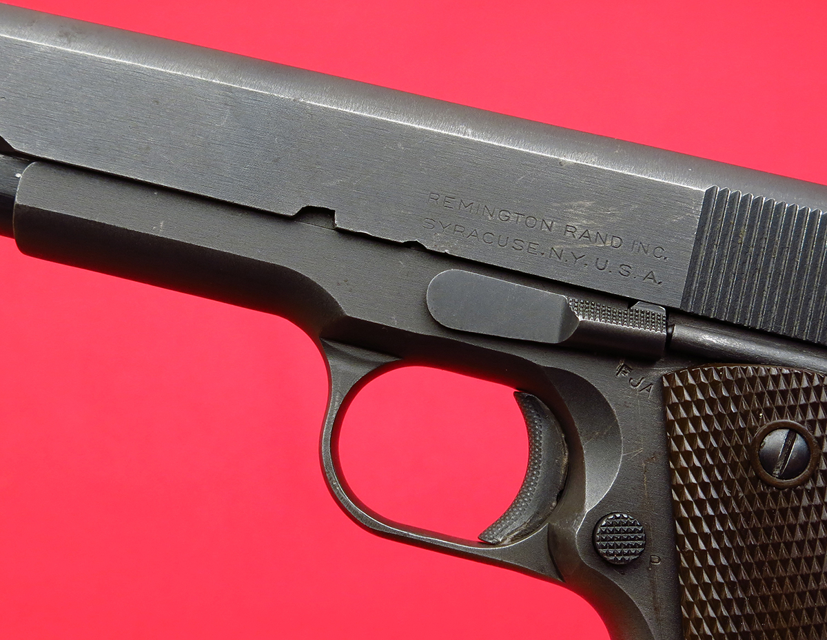 Remington Rand 1911a1 U.S. Army .45 Auto...Type 2 Slide Address ...