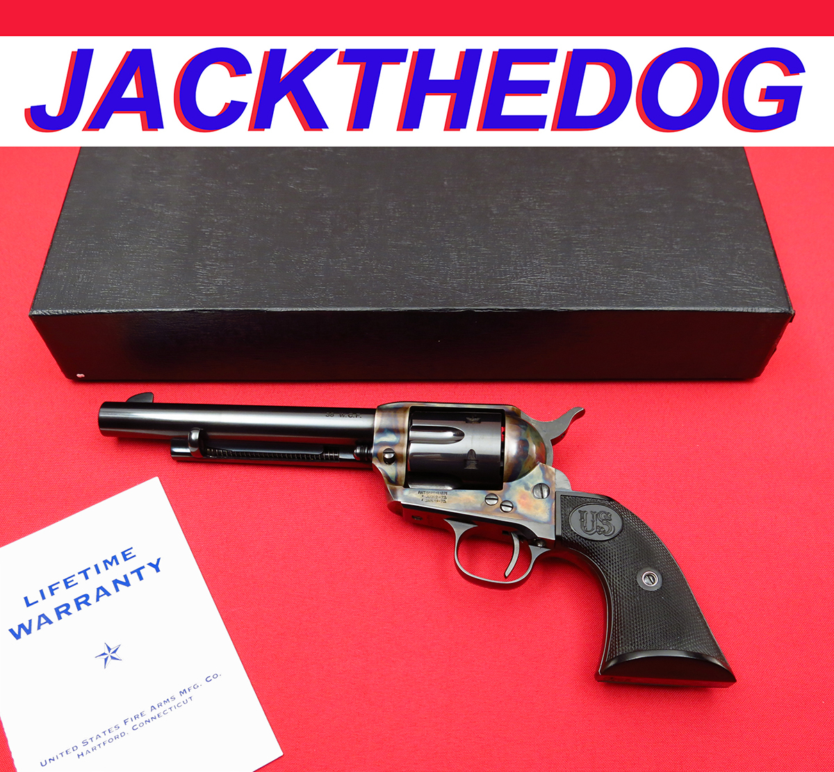 Usfa Single Action Army Saa...38 Wcf, 6-Inch Bbl, Dome Blue/Case Colors ...