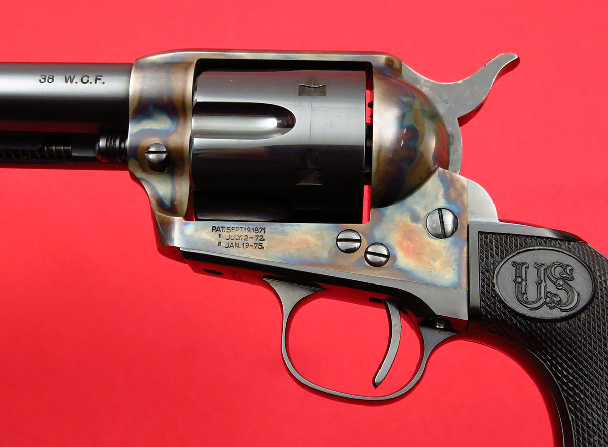 Usfa Single Action Army Saa...38 Wcf, 6-Inch Bbl, Dome Blue/Case Colors ...