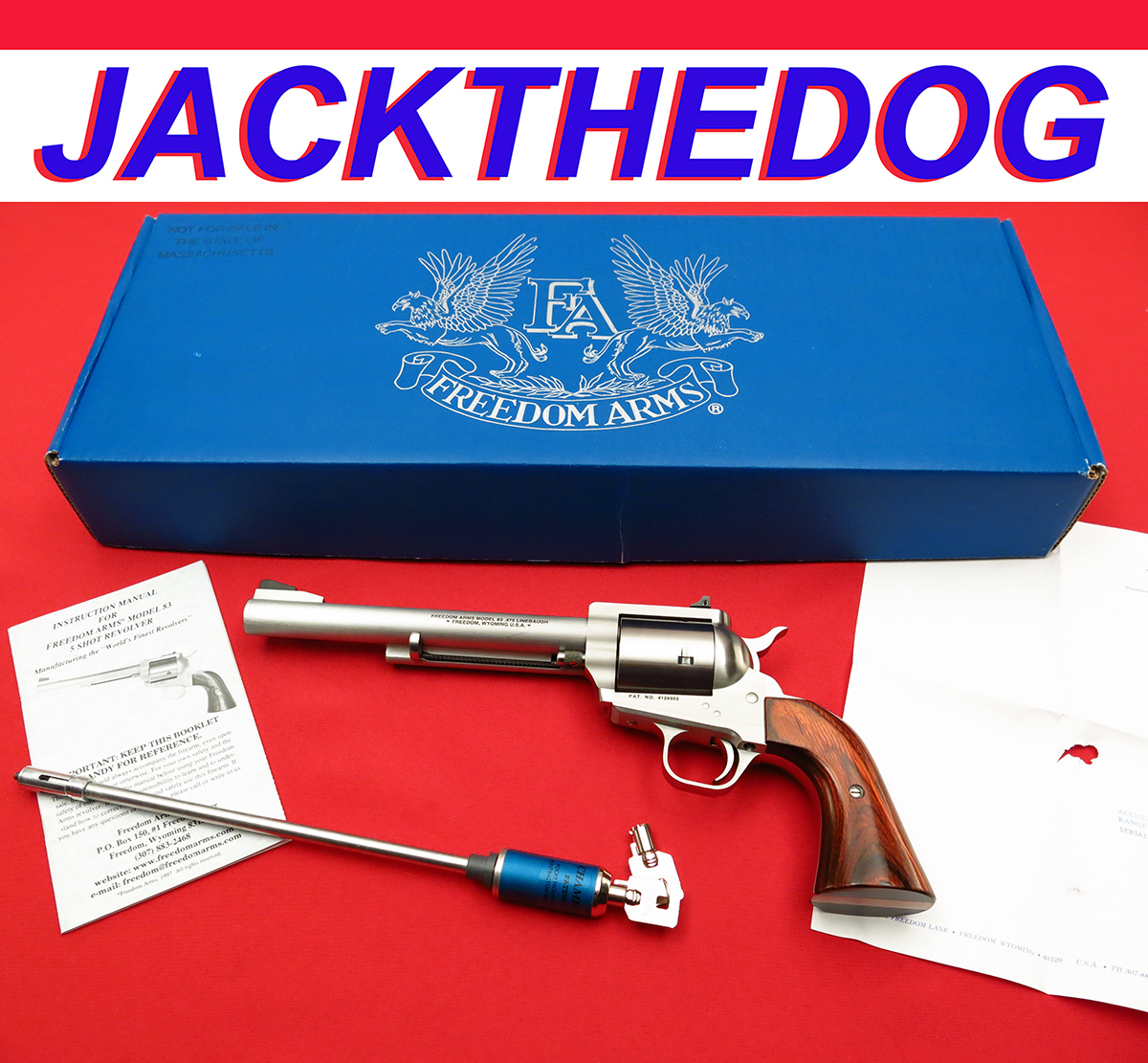 Freedom Arms MODEL 83 PREMIER GRADE...475 LINEBAUGH, 7-1/2" BBL ...