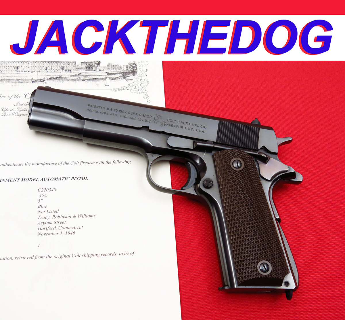Colt Government Model .45...Super Early Post-War W/ Military Surplus ...