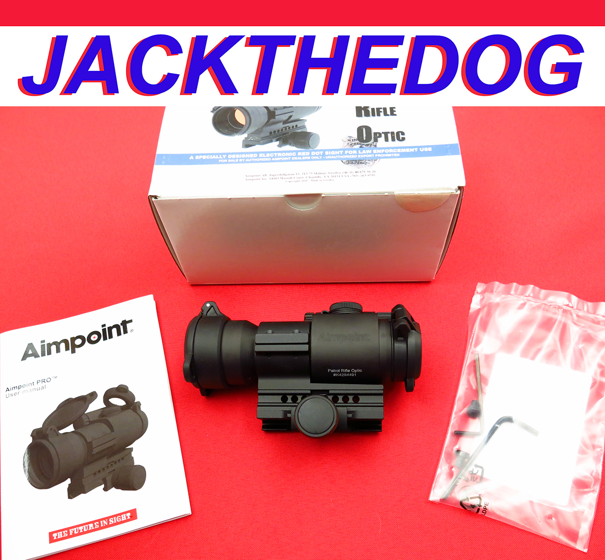 Aimpoint PRO (PATROL RIFLE OPTIC) RED DOT... W/ QRP2 MOUNT, AR15 SPACER ...