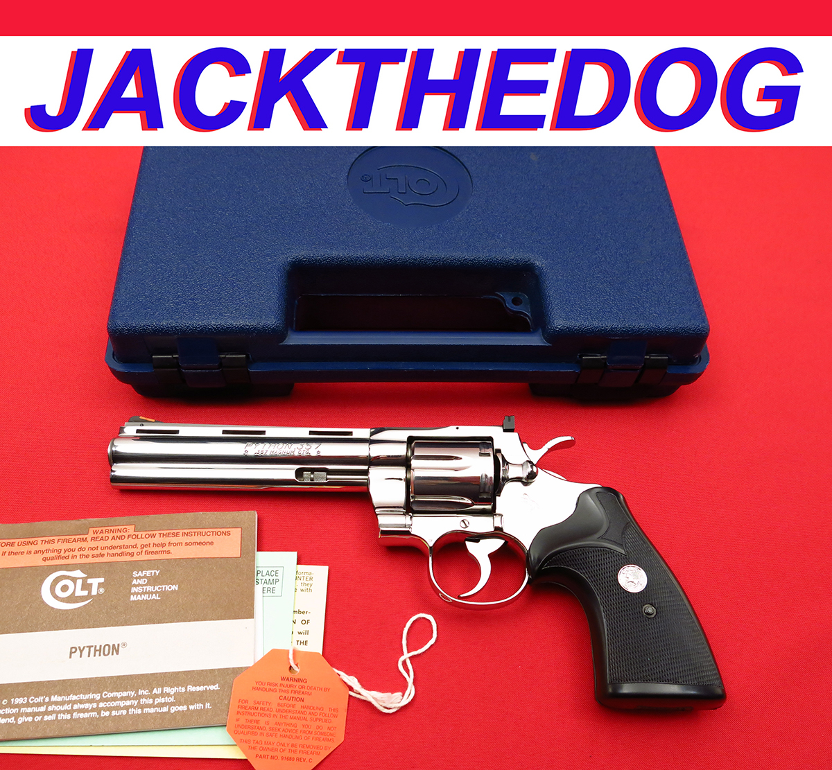 Colt Python .357 Magnum...Factory Ultimate Bright Stainless, 6-Inch ...