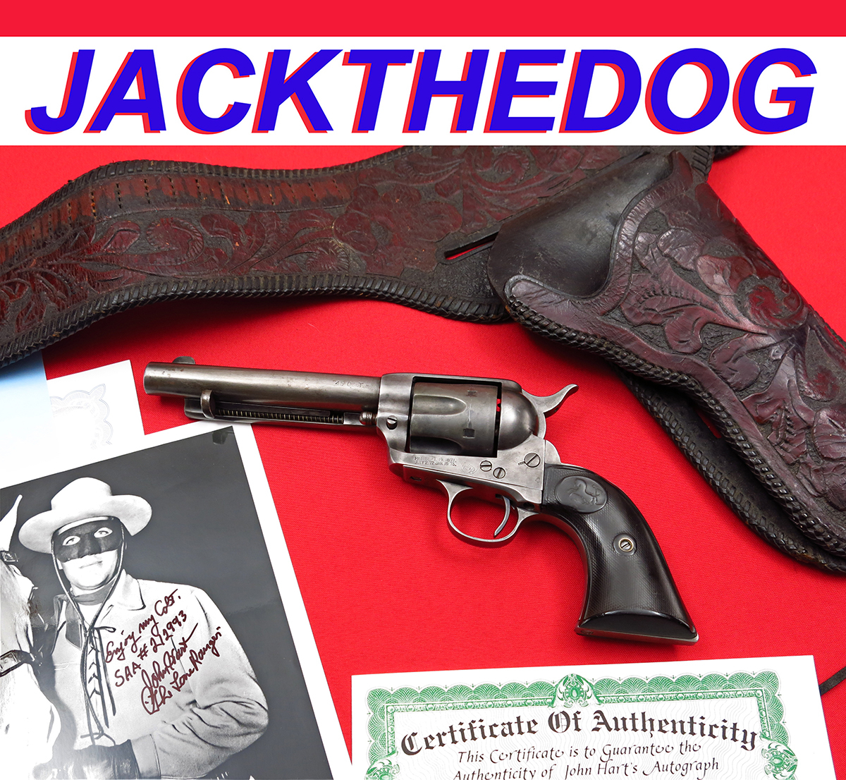 Colt Single Action Army Saa .45 1st Gen...Belonged To Lone Ranger Actor ...