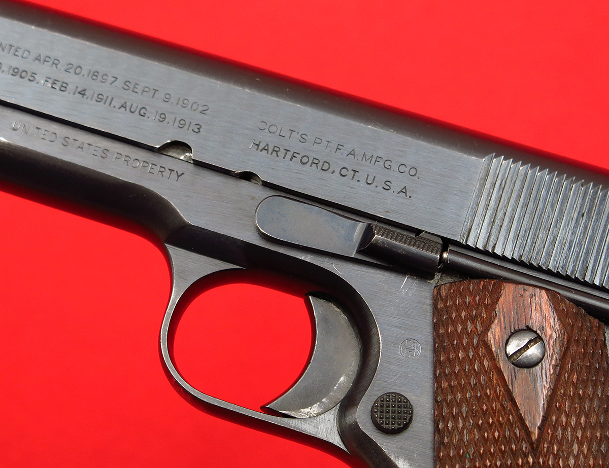 Colt 1911 U.S. Army...100 Original/Excellent, Purchased By Tank Corps ...