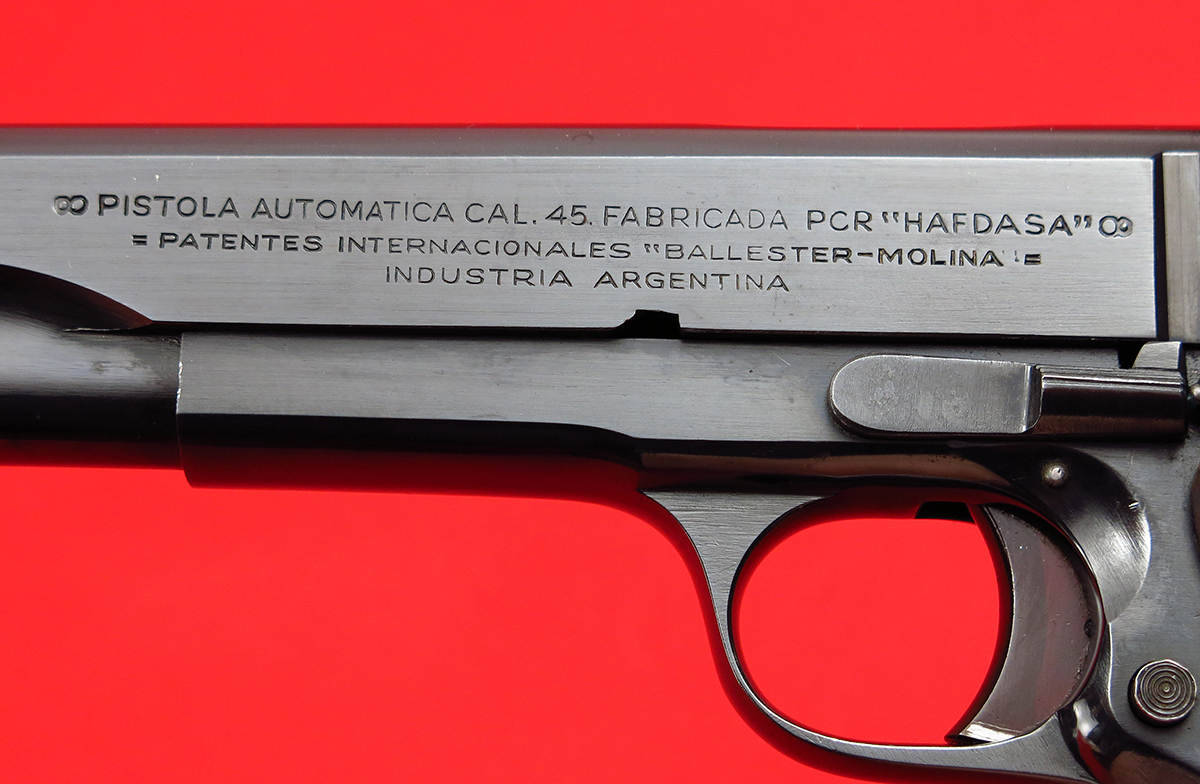 HAFDASA BALLESTER-MOLINA (ARGENTINE .45 AUTO)... WW2 BRITISH SOE ...