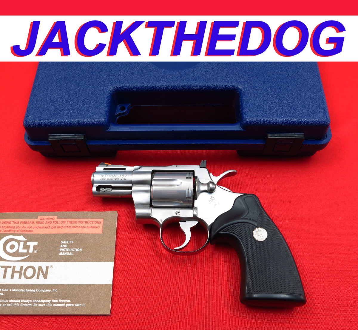Colt Python .357 Magnum...Scarce 2-1/2" Stainless...Nice Shape, All ...