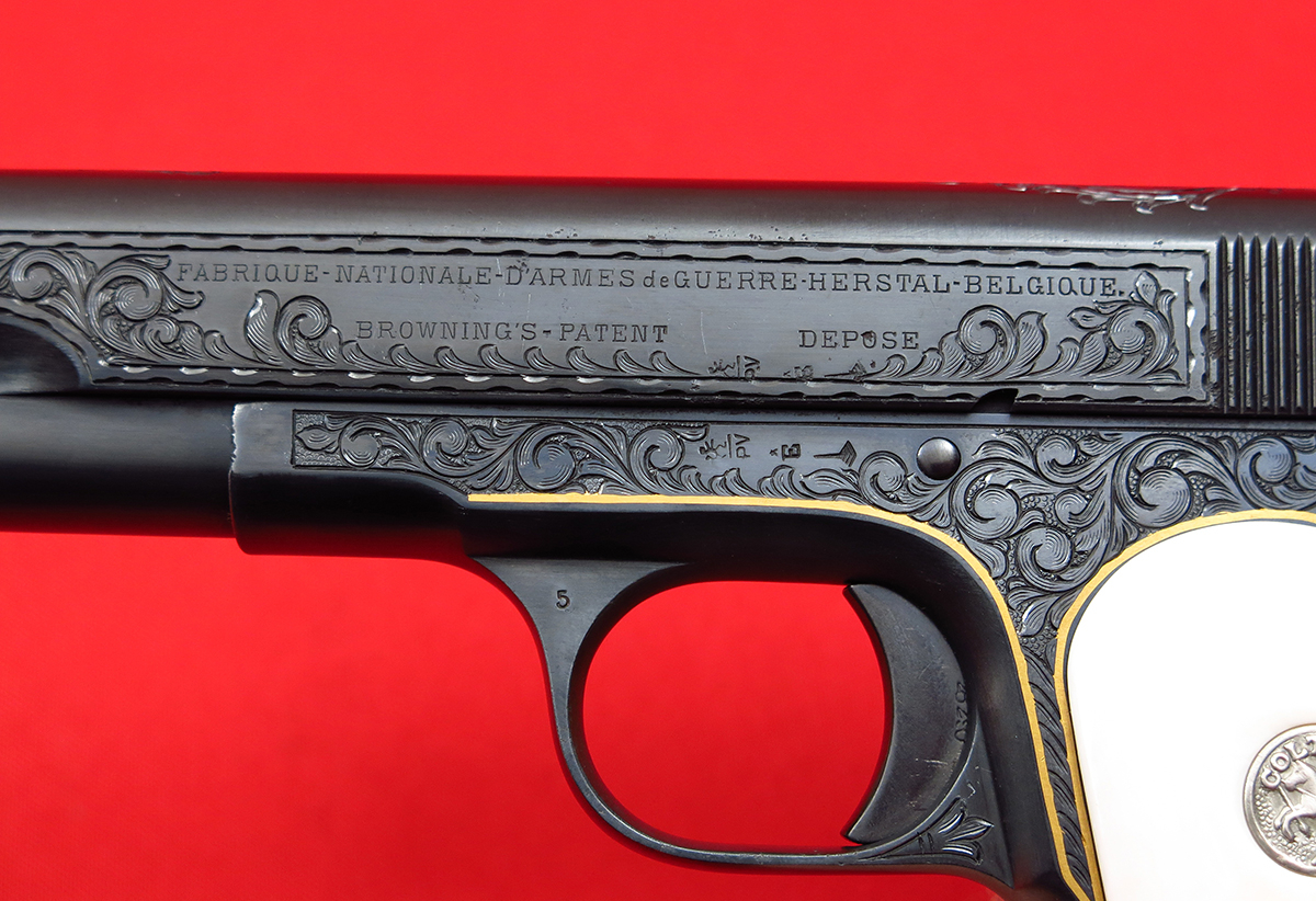 Fn Model 1903...Beautifully Hand Engraved/Gold Inlaid...Mfd In Belgium ...