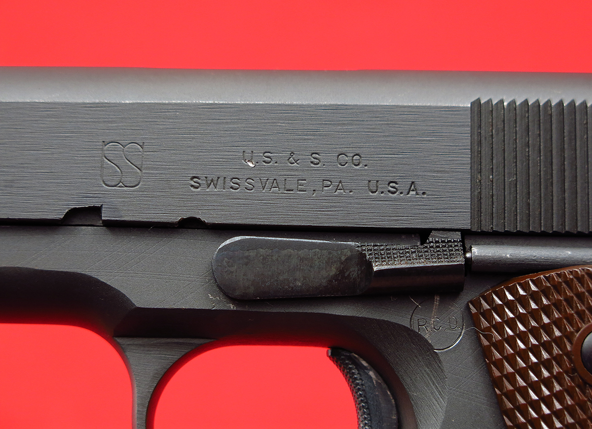 Union Switch & Signal Us&S 1911a1 U.S. Army .45 Auto...Type 1, All ...