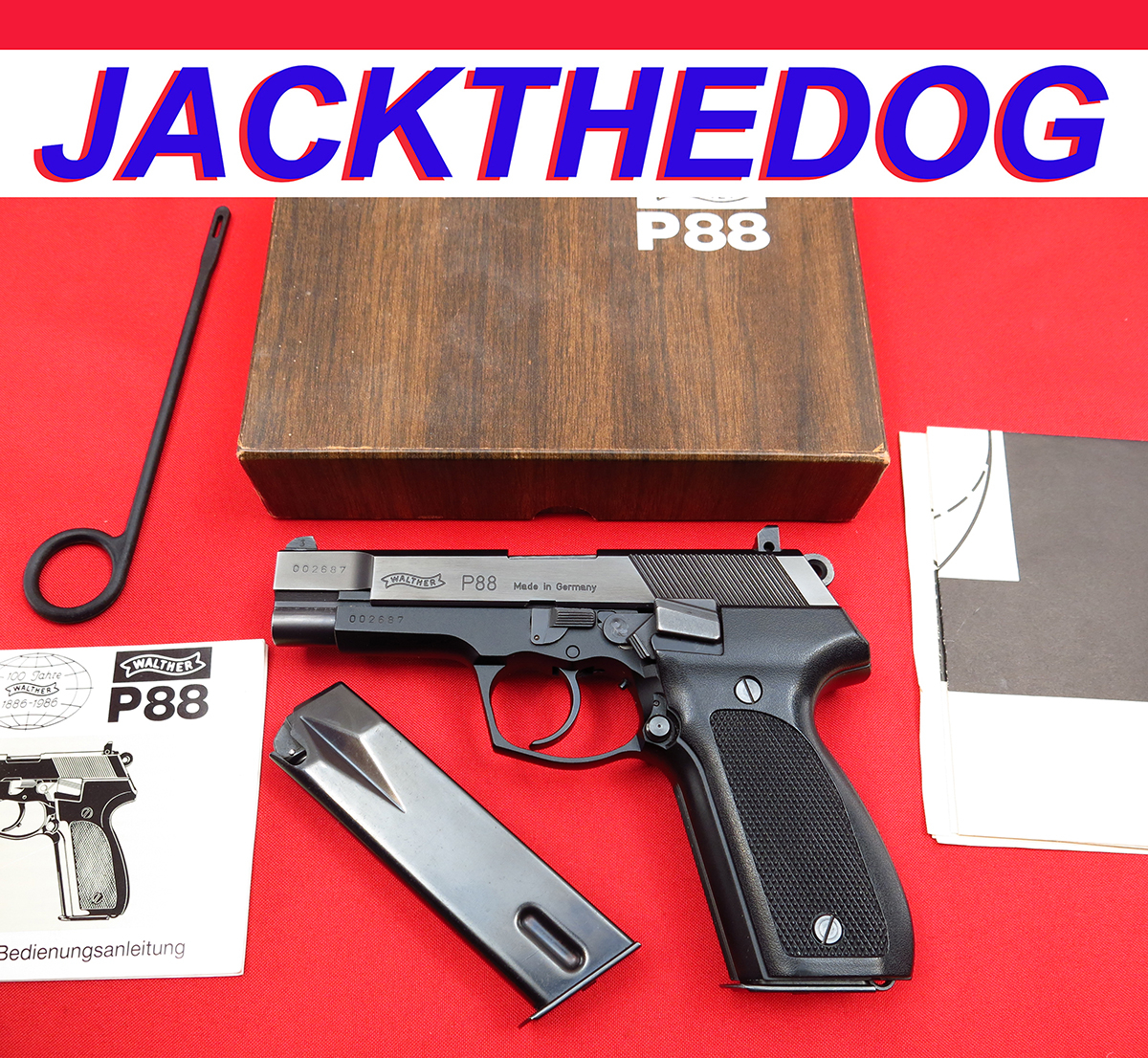 Walther Model P88 Full Size...Near New In Box W/ 2 15-Rnd Mags, Test ...