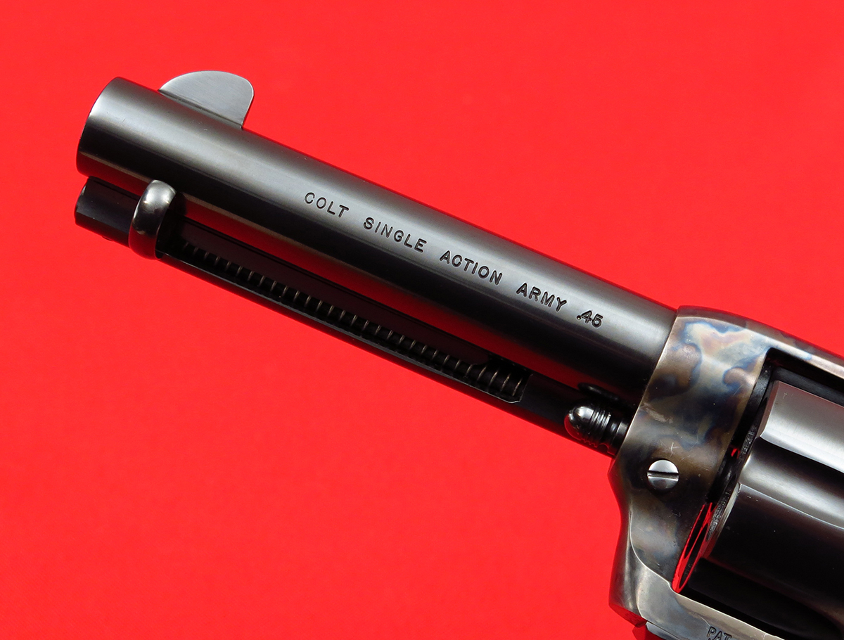 Colt Single Action Army Saa .45...4-3/4" Barrel, Blue & Case Colors ...