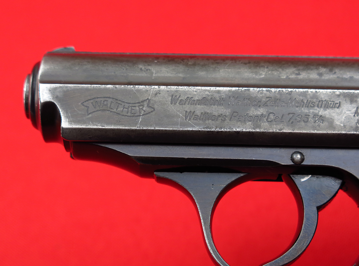Walther Ww2 Ppk Issued To The Dreaded "Ss"...Original Finish, Numbered ...