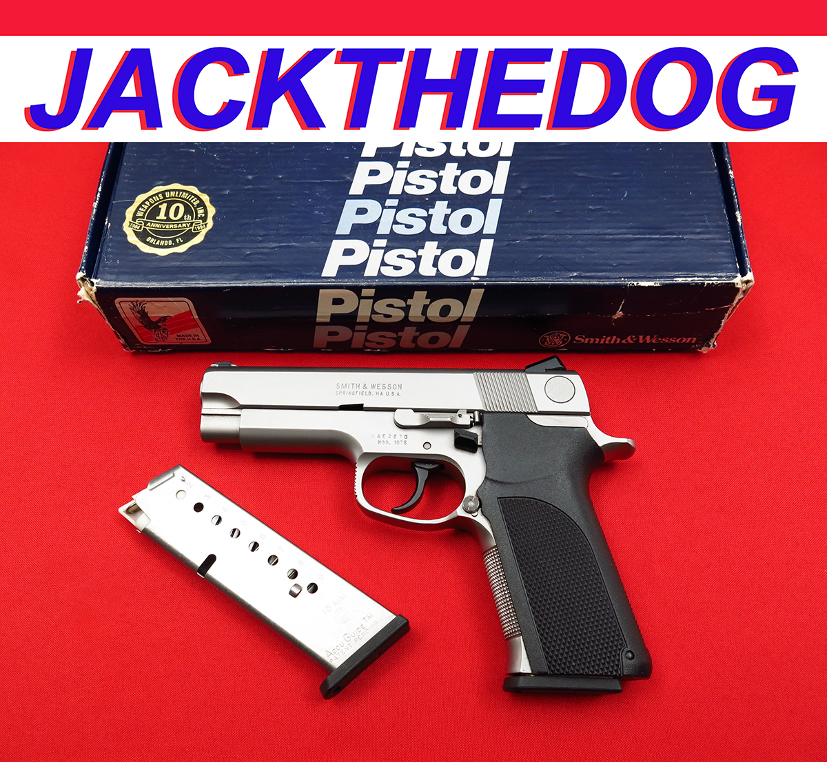 Smith & Wesson Model 1076 Stainless 10mm...W/ Decocker Like Fbi Model ...