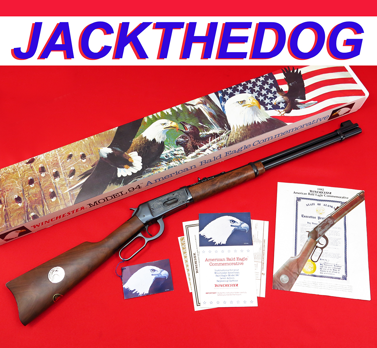 Winchester Model 1894 Big Bore .375 Win...American Bald Eagle Carbine ...