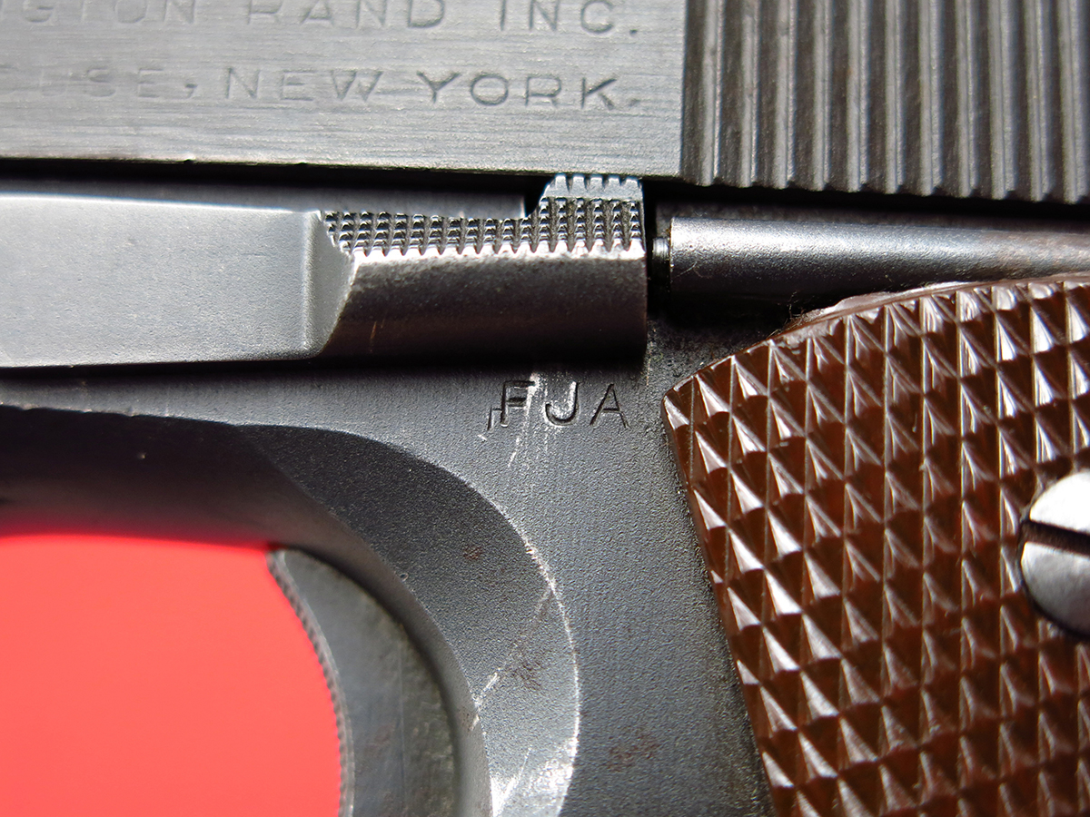 Remington Rand 1911a1 U.S. Army .45 Auto...Type 1 "New York" Slide ...