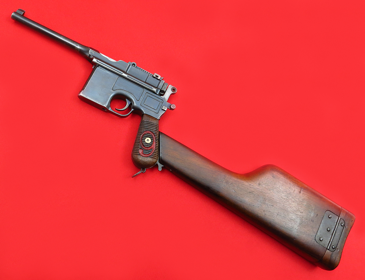 Mauser C96 Broomhandle "Red -9" W/ Holster Stock...Wwi Imperial German ...