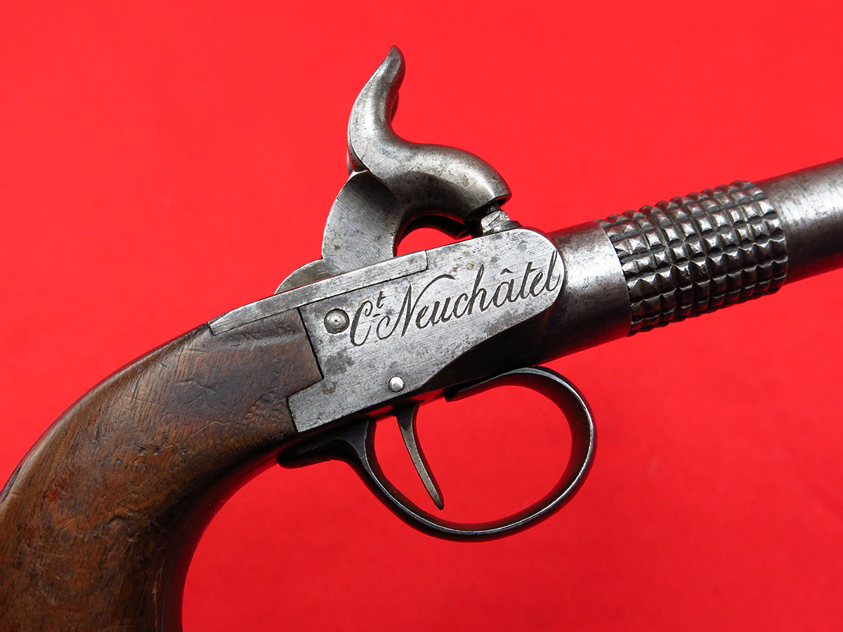 Swiss 1840 Double Hammer Police Pistol...Single Shot Black Powder ...