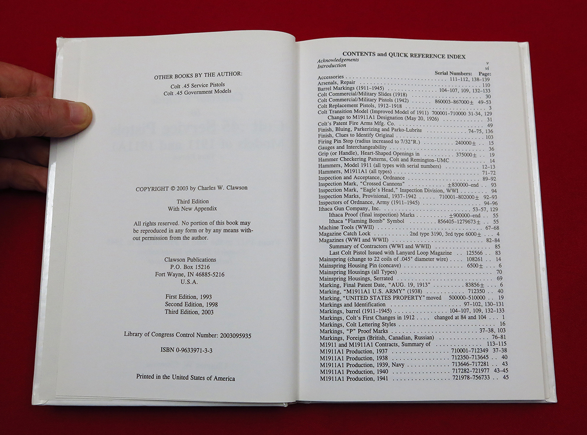 Clawson`S - Collector`S Guide To Colt .45 Service Pistols 1911 & 1911a1 ...