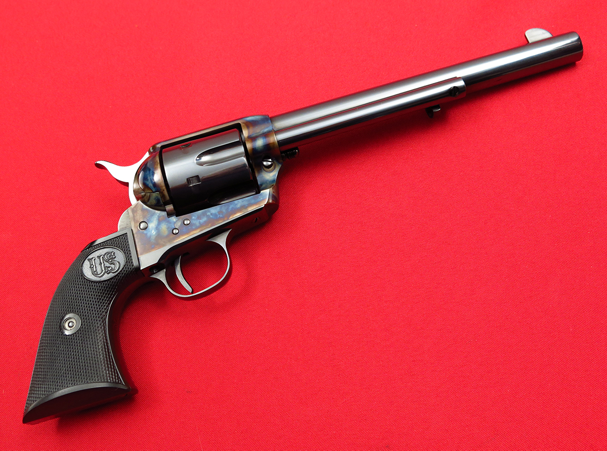 USFA SINGLE ACTION ARMY... DOME BLUE & CASE COLORS, 7-1/2", .45 LC ...