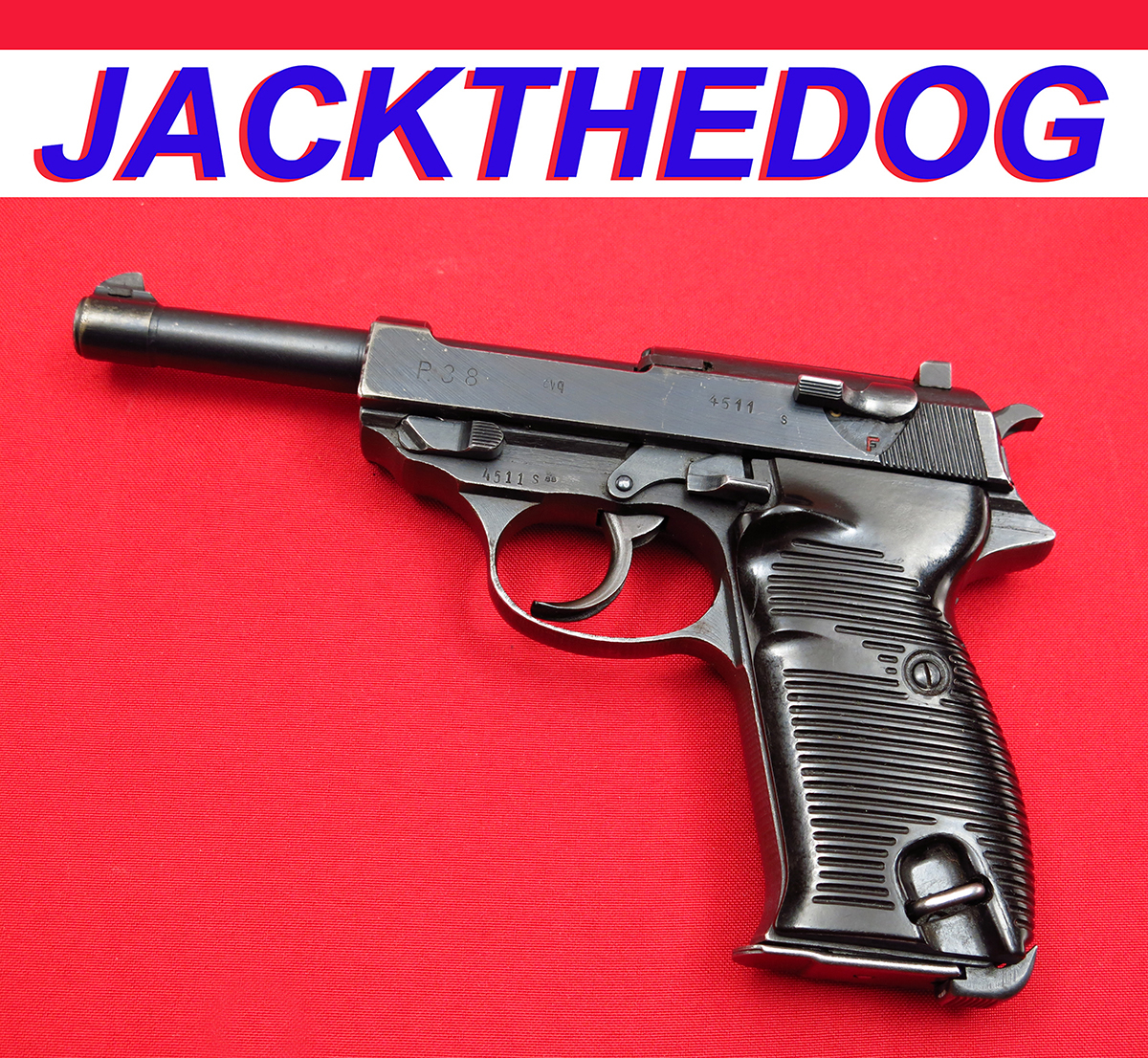 Spreewerk WW2 P.38 NAZI SERVICE PISTOL... ORIGINAL FINISH, NON-IMPORT... FOR PARTS/REPAIR ...