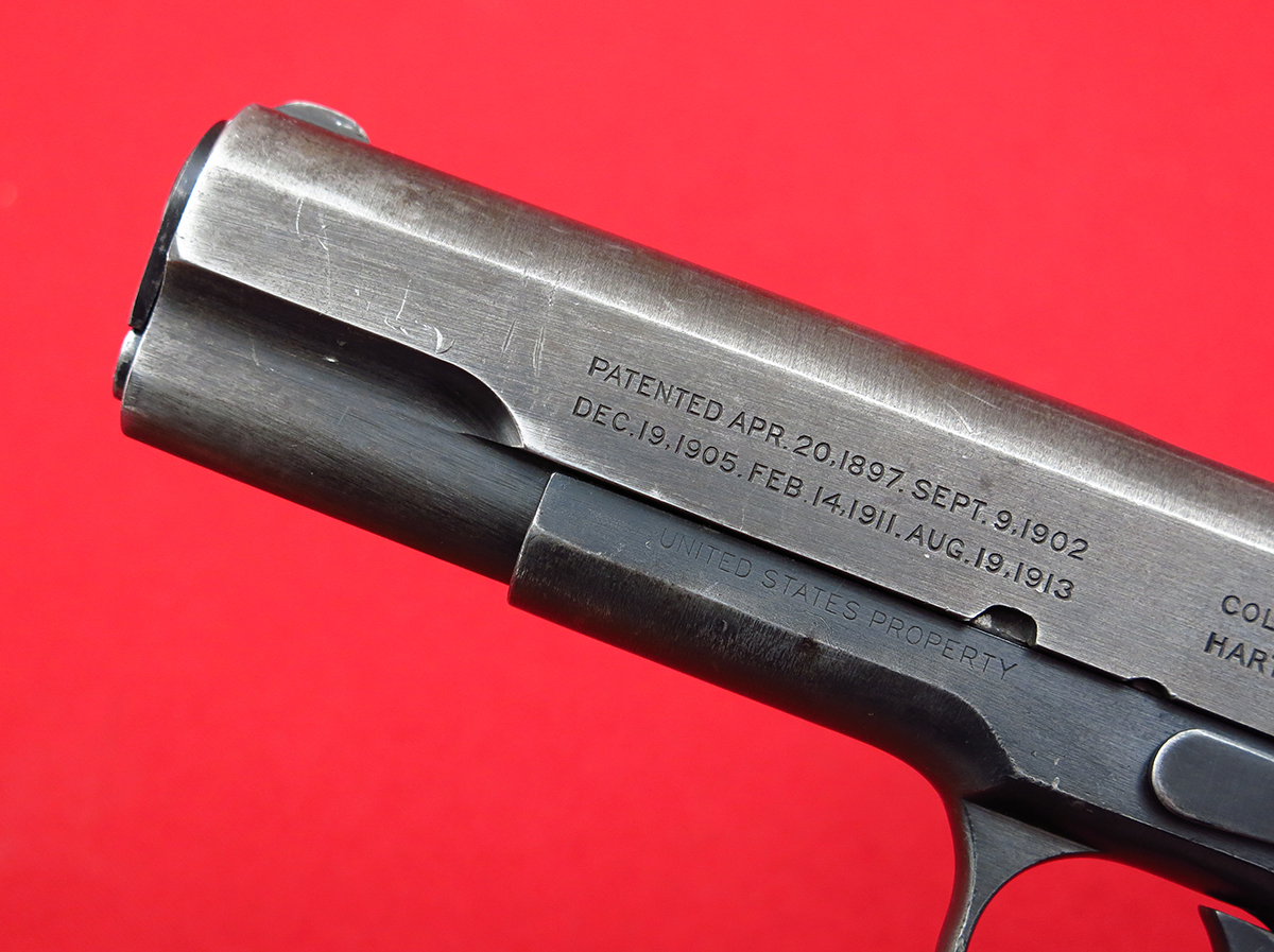 Colt 1911 U.S. Army .45 Auto...Shipped To France In Early 1918 For U.S ...